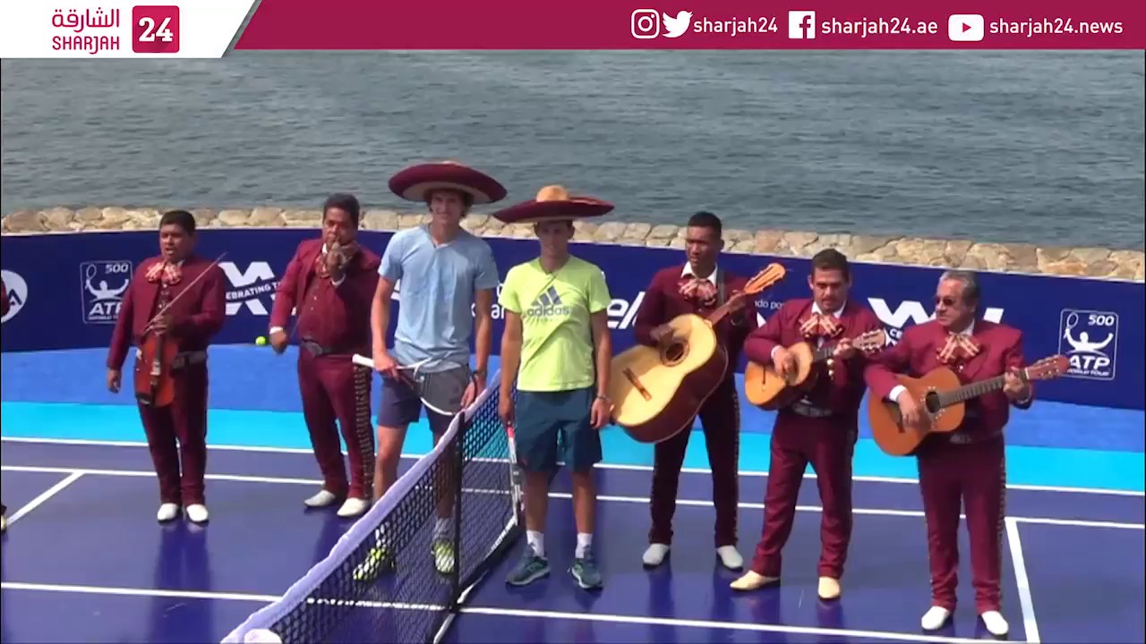 Tennis stars gather for Acapulco Open in Mexico - YouTube