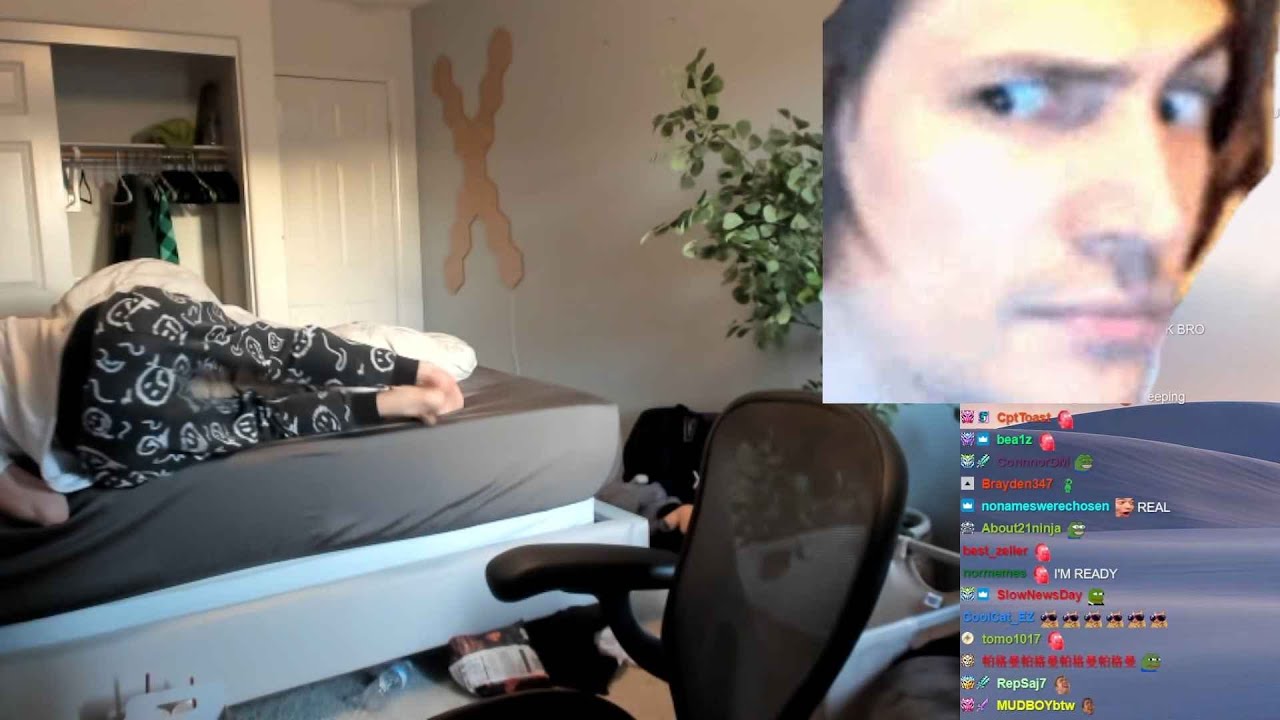 xQc does a normal sleep stream || xQc reacts to Amouranth sleep stream ...