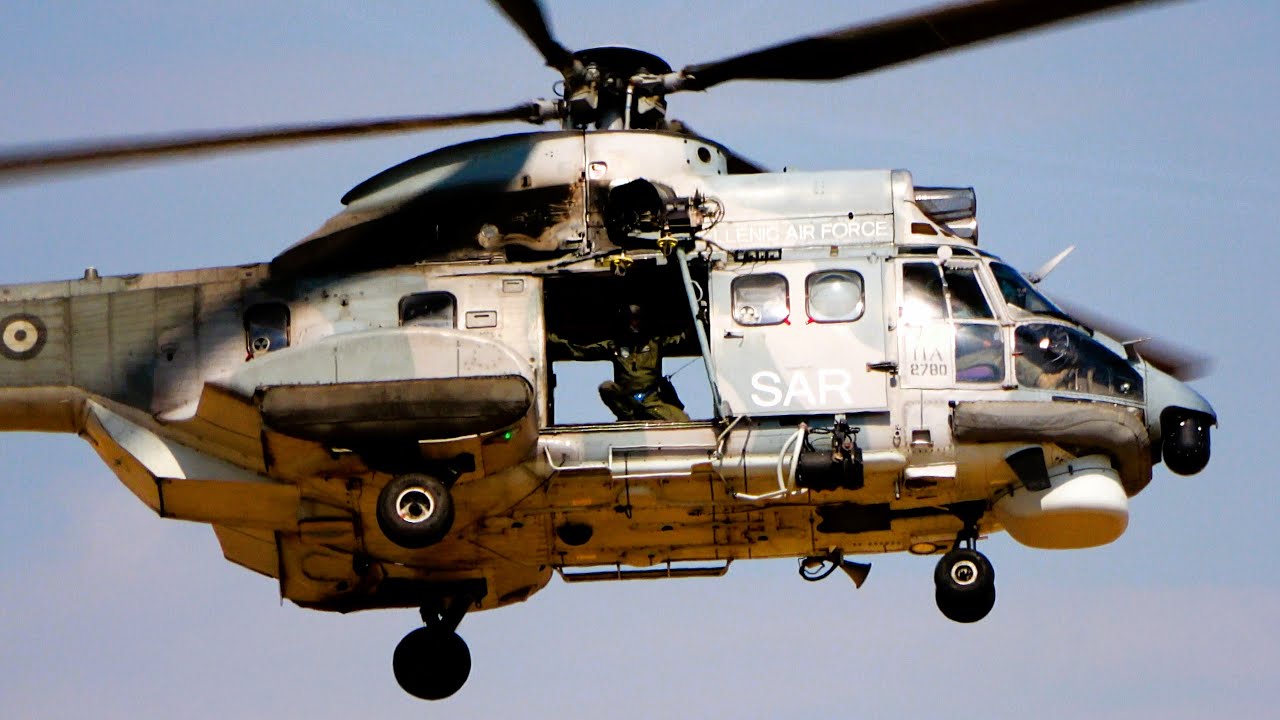 Hellenic Air Force Super Puma SAR [4K] - YouTube