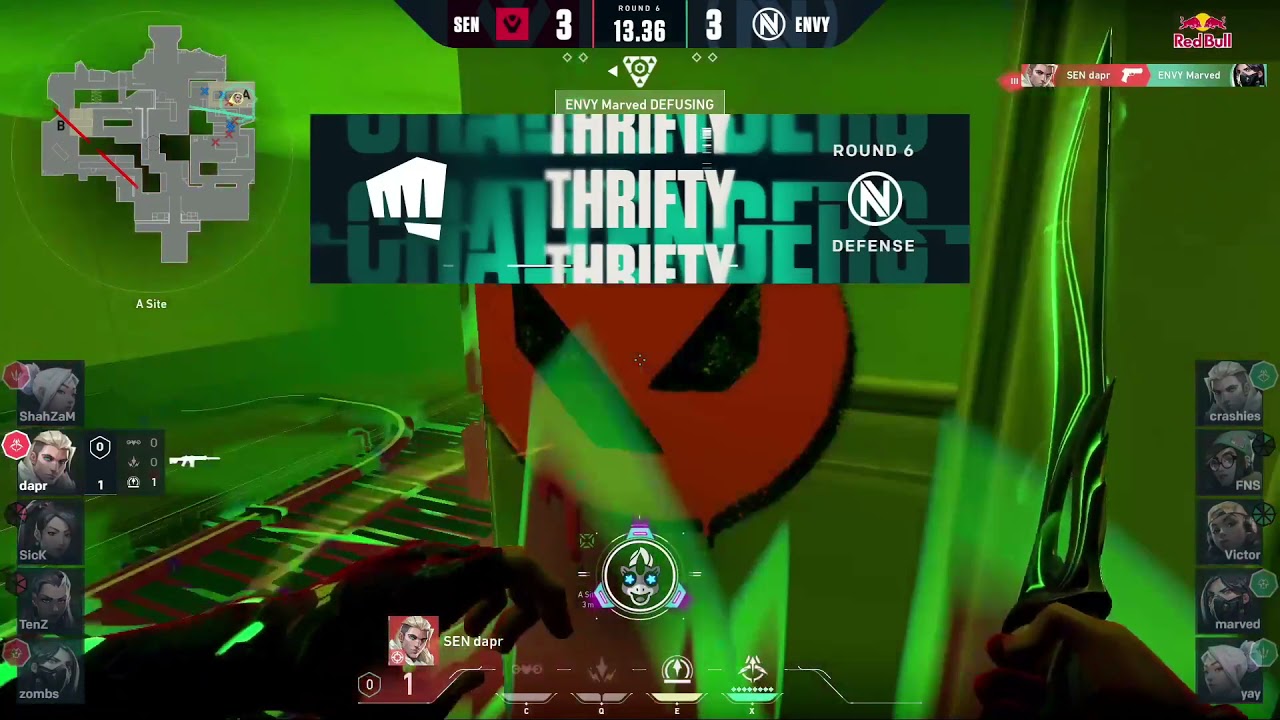 SEN Dapr is too damn tall - Sentinels vs Envy - VCT Challengers NA ...