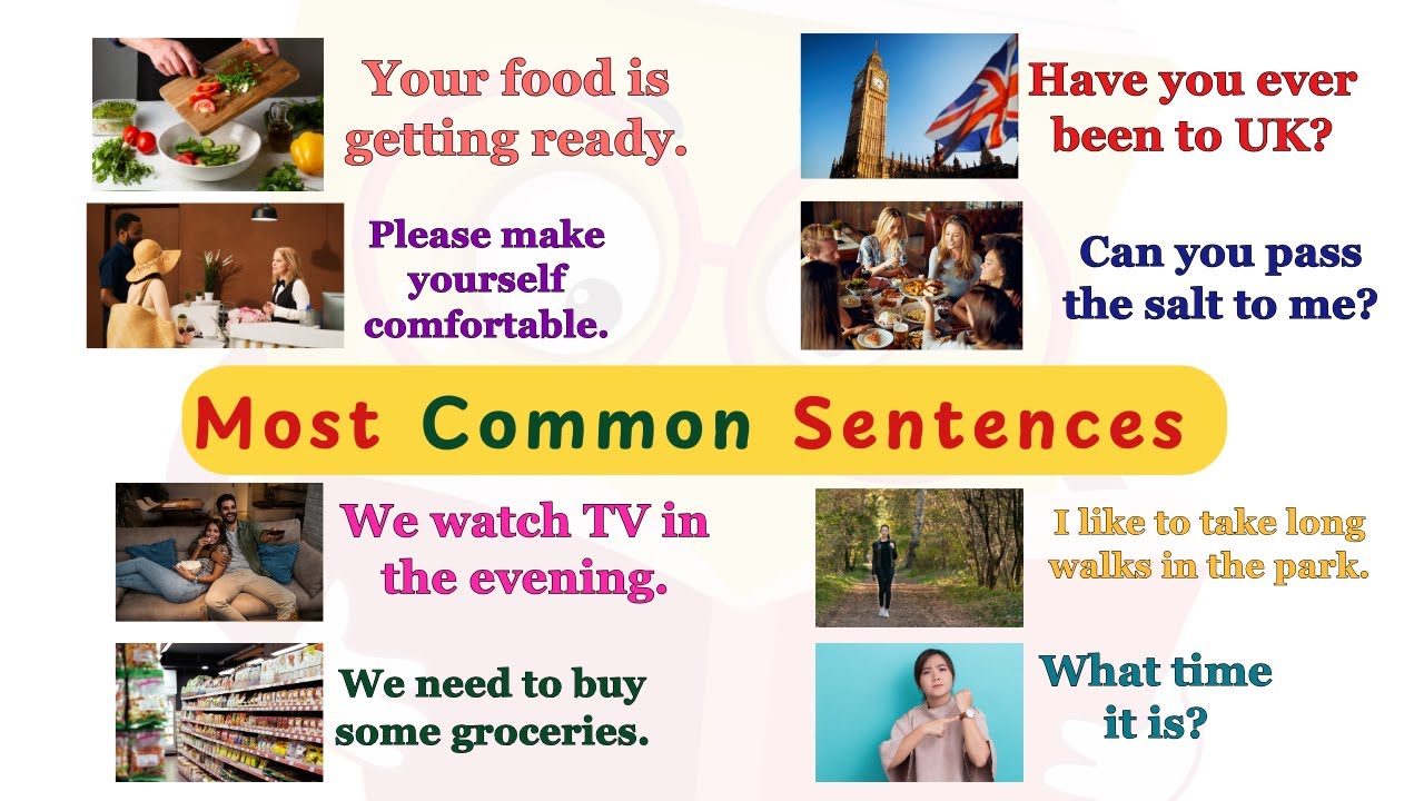 Daily Used Common English Sentences| English sentences of daily use ...