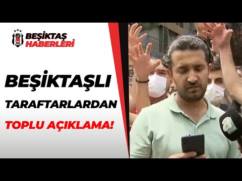 Sergen Yalçın'ın Evinin Önünde Toplanan Beşiktaşlı Taraftarlardan Toplu Açıklama!