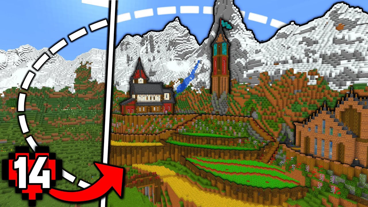 I Built For 40 HOURS in Minecraft Hardcore (#14) - YouTube