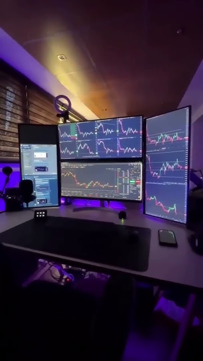 trading setup | Professional Trader setup | Traders Desk | 4 monitor ...