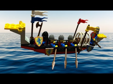 Building LEGO 6049 State Barge / Viking Voyager (1987) - YouTube