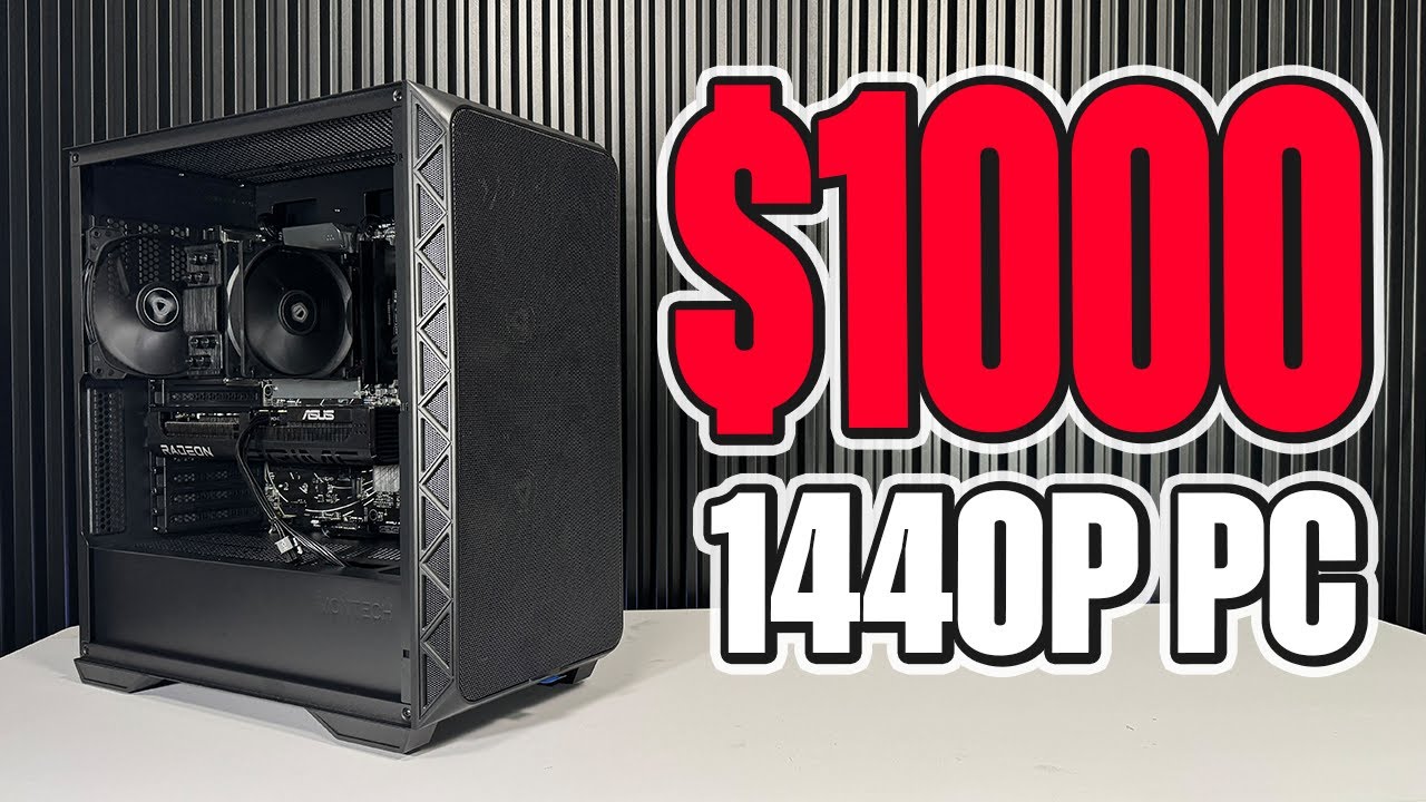 All AMD 1440p Gaming PC for $1,000?! - Full Build Guide - YouTube
