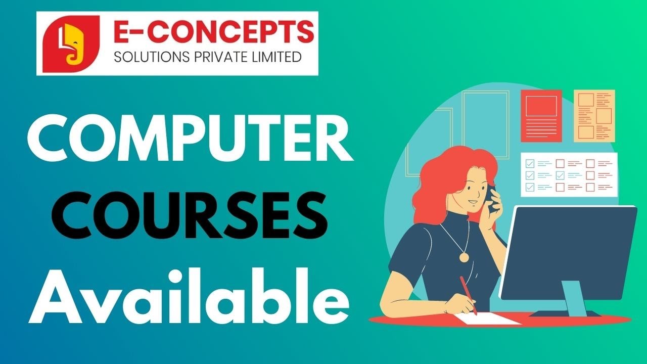 COMPUTER COURSES available at E-Concepts - YouTube