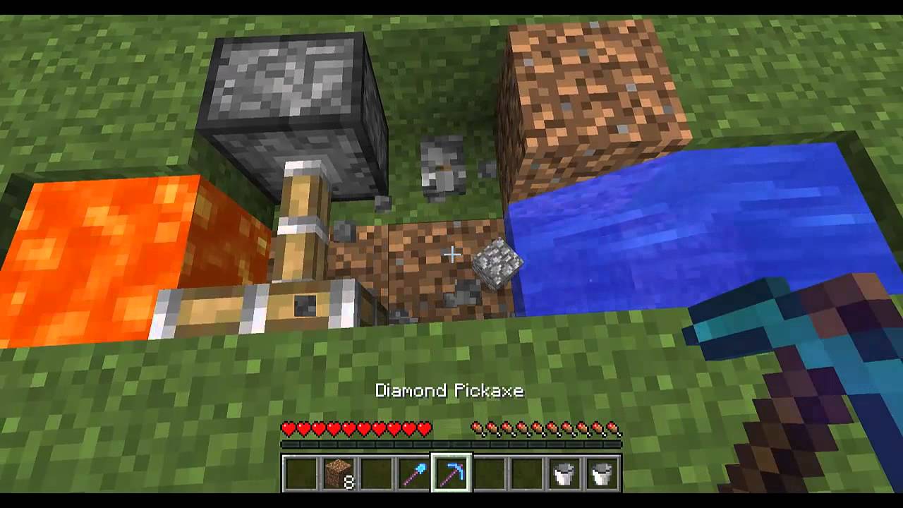 Minecraft Totorial Easy Obsidian Generator! (Danish) FIXED! - YouTube