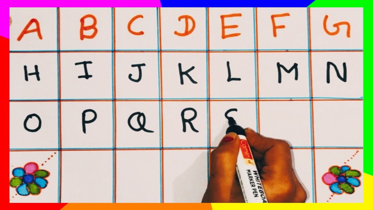 Learn to write english alphabet | Kids learning videos | part 1 - YouTube
