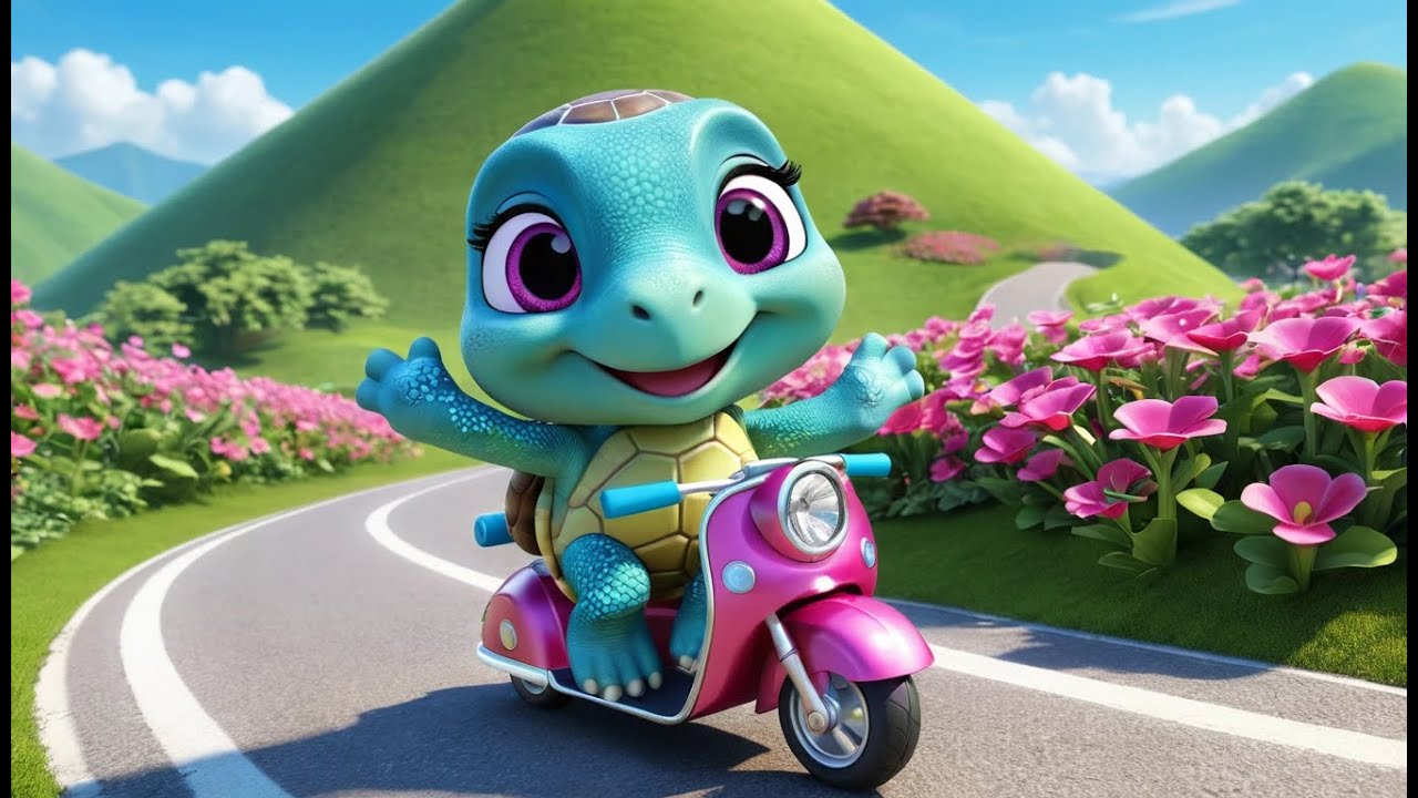 Twinkle Turtle's Magic Scooter | Fun Turtle Song for Kids | Sing Along ...