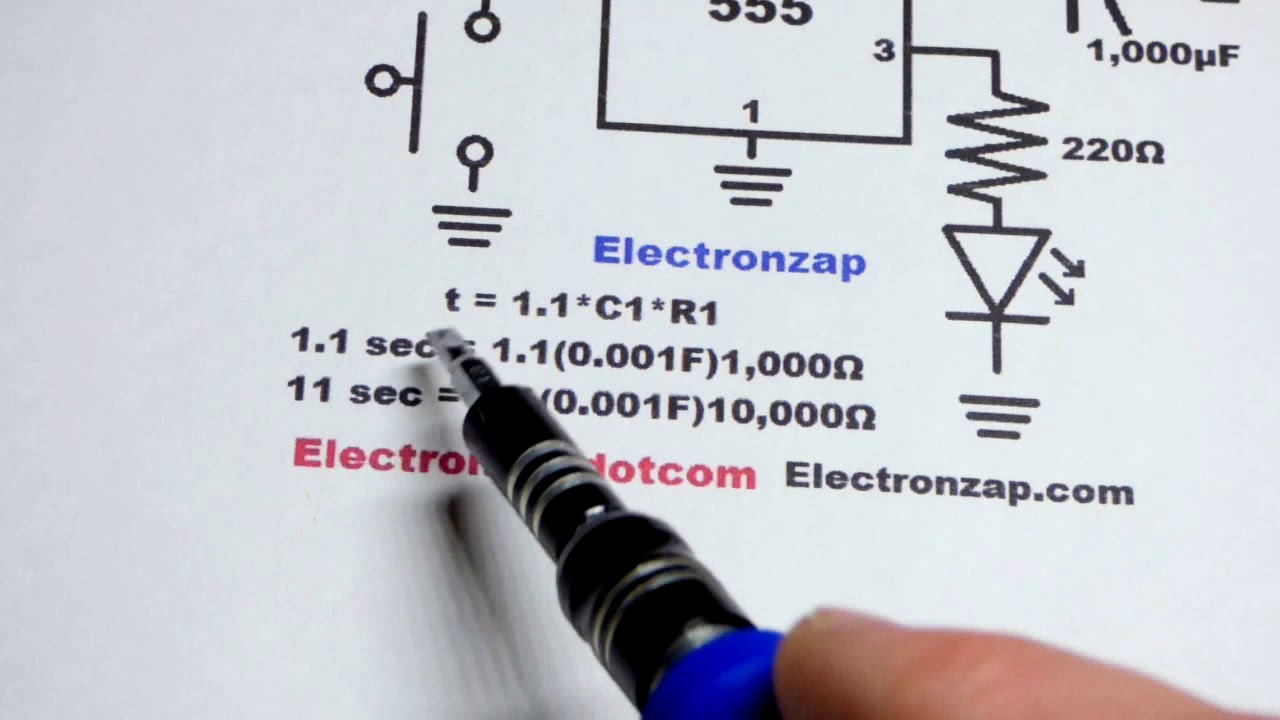 555 timer monostable mode or one shot explanation and electronics ...