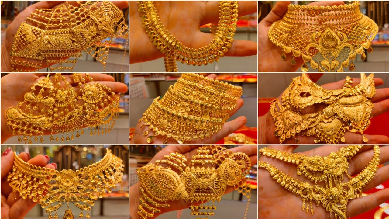 10 gram থেকে mantasa necklace choker jhapta under 1lakh gold design ...