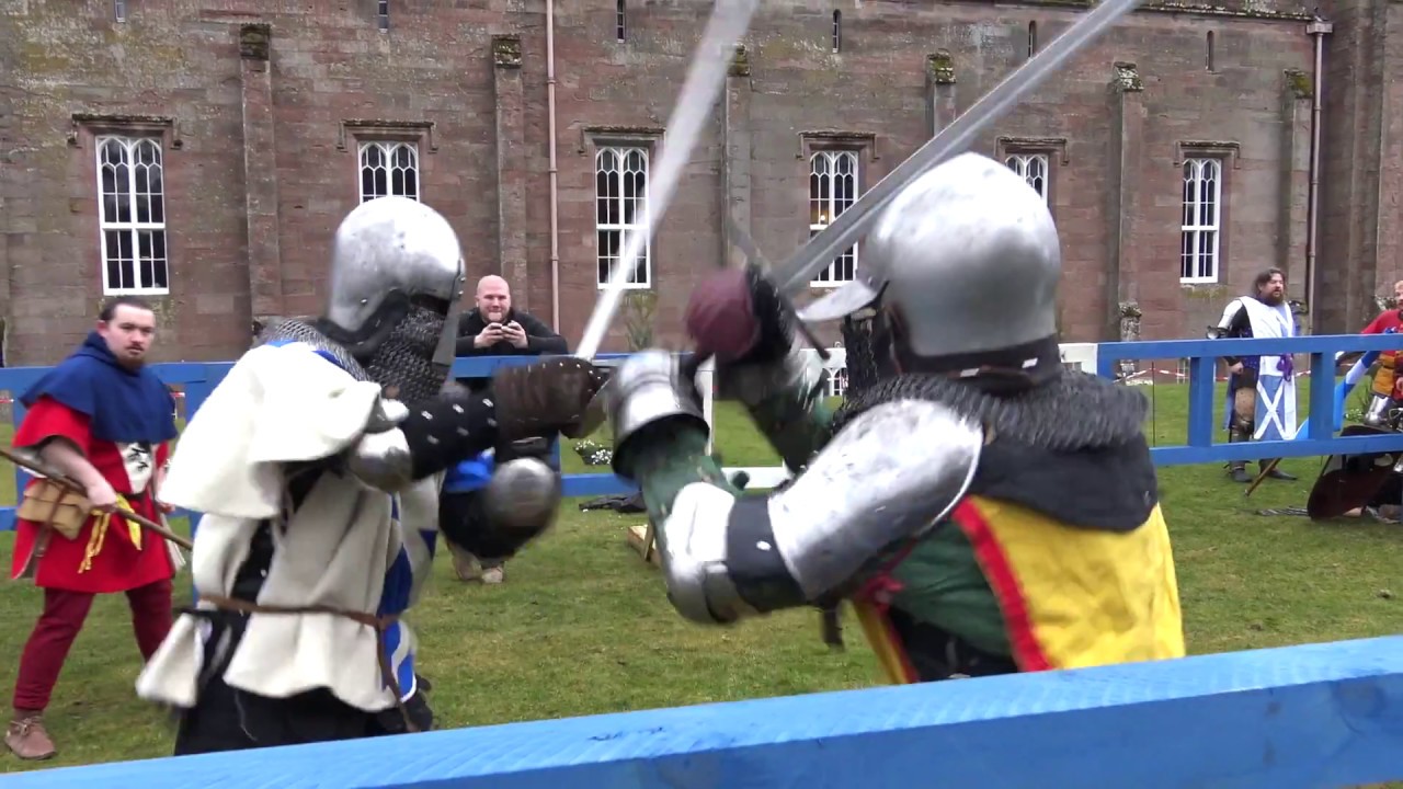 Scottish Knight League 1 v 1 Medieval full-contact longsword fight at ...