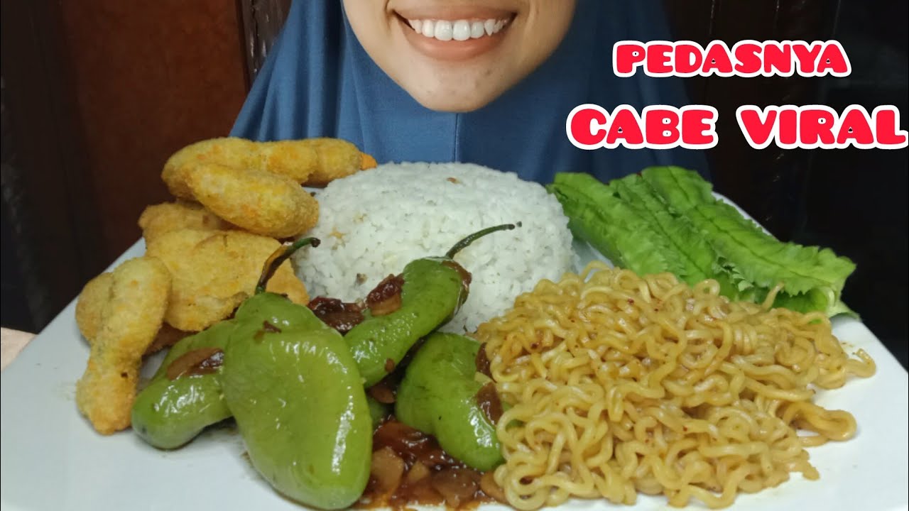 NYOBAIN SI CABE VIRAL 🌶️🔥 CABE GENDOT, NUGGET, MIE GORENG DAN LALAPAN ...