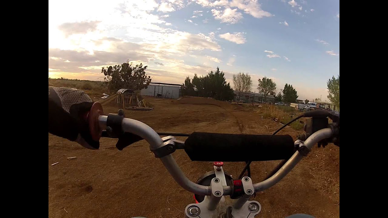 first test ride on mini bike track - YouTube