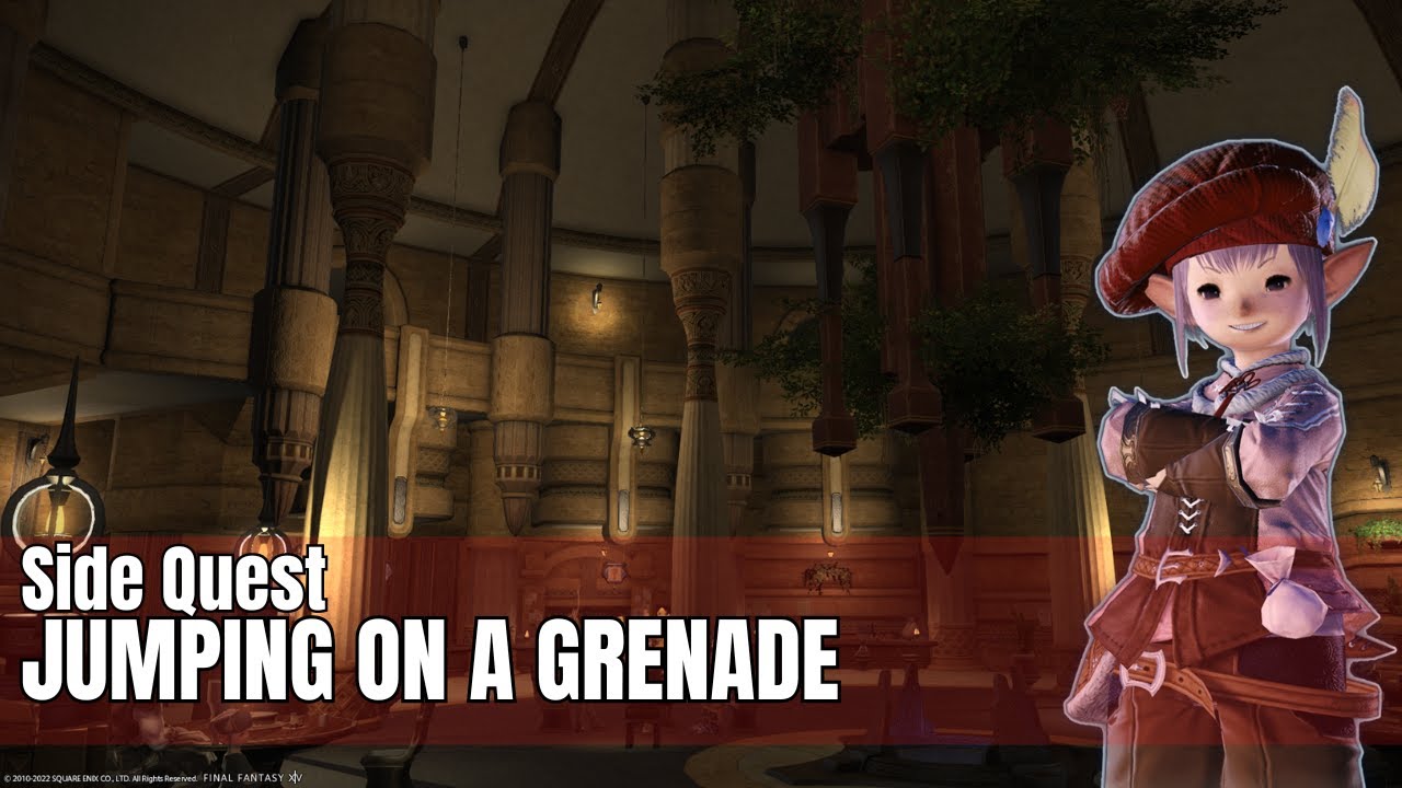 Final Fantasy XIV | A Realm Reborn | Side Quest - Jumping on a Grenade ...