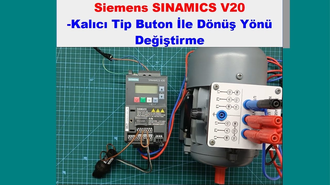 149. Siemens SINAMICS V20 Kalıcı Tip Buton İle Hız Kontrolü - YouTube