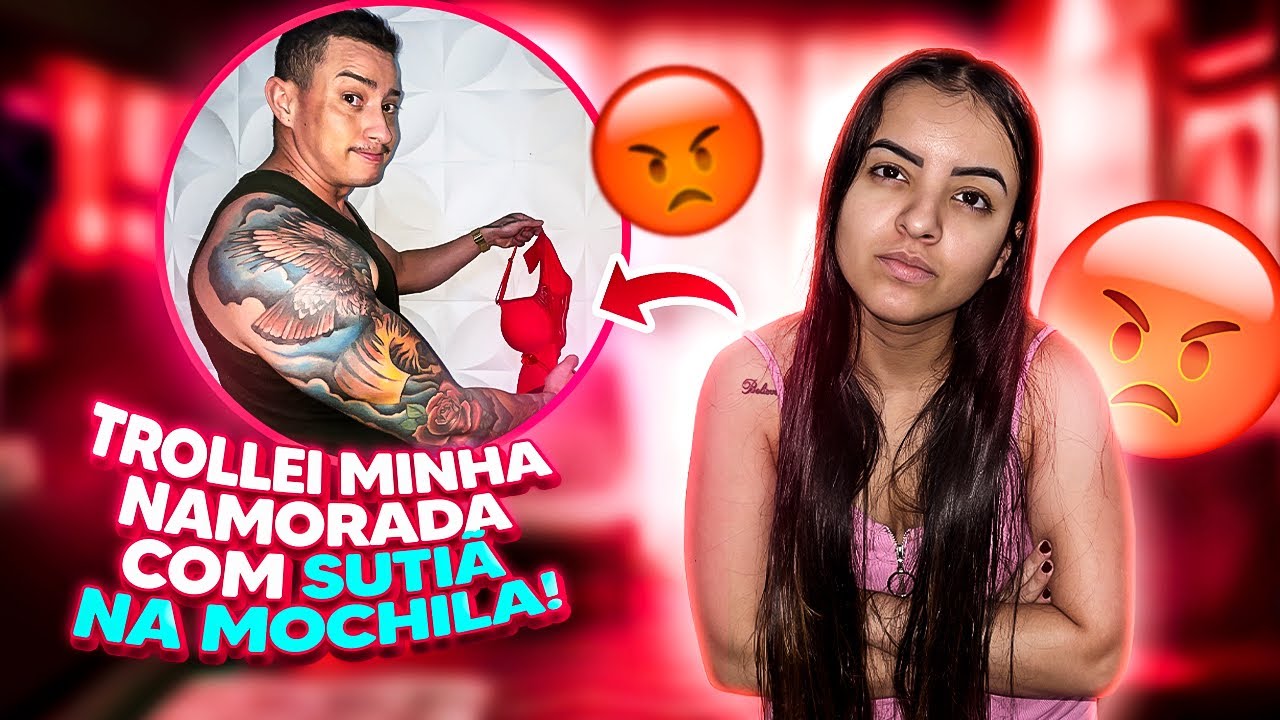 Trollei Minha Namorada Com SutiÃ Na Mochila Youtube