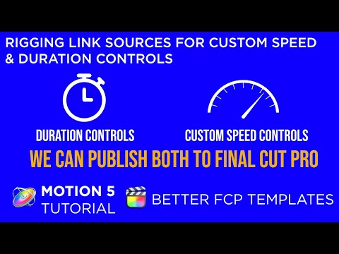 Apple Motion Tutorial: Rigging the Link Source for Custom Speed & Duration Controls