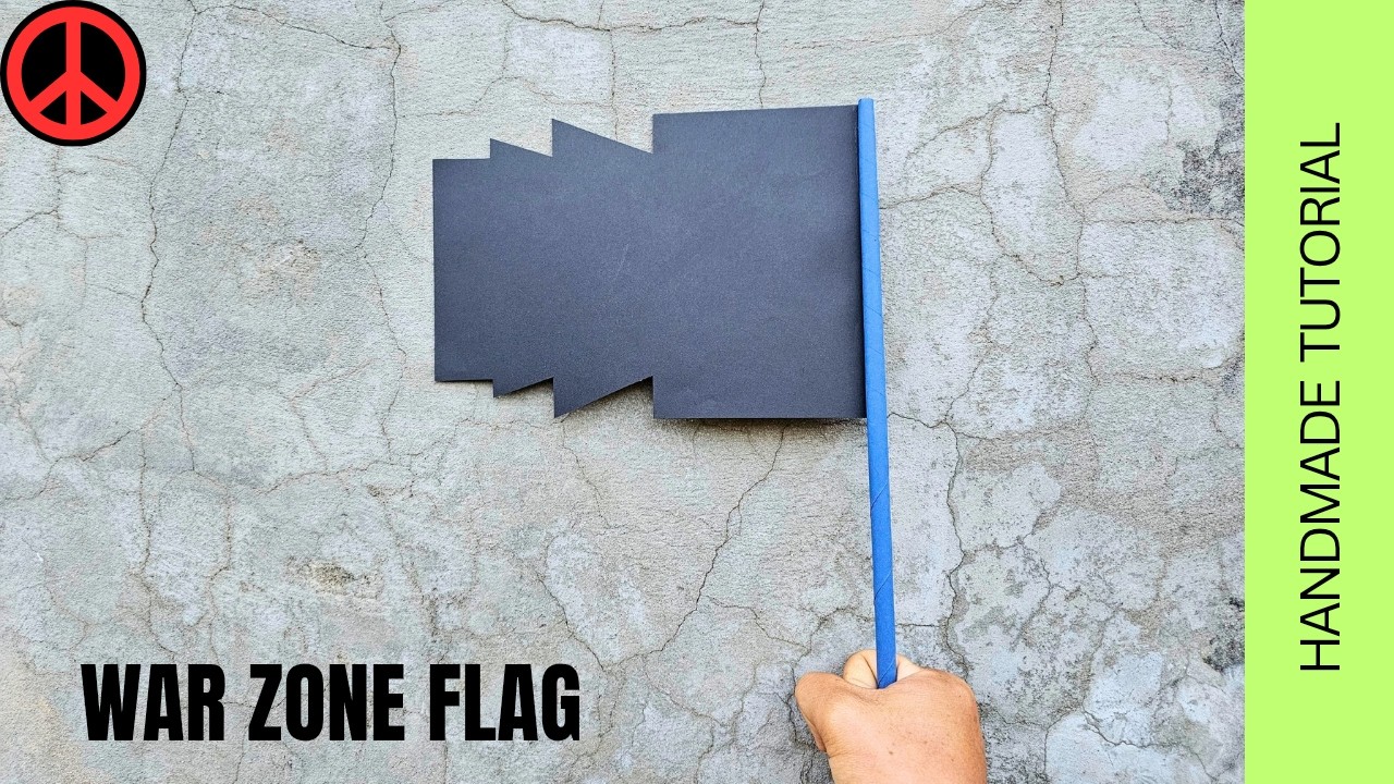 WAR ZONE FLAG | HANDMADE TUTORIAL | Flag Paper - YouTube