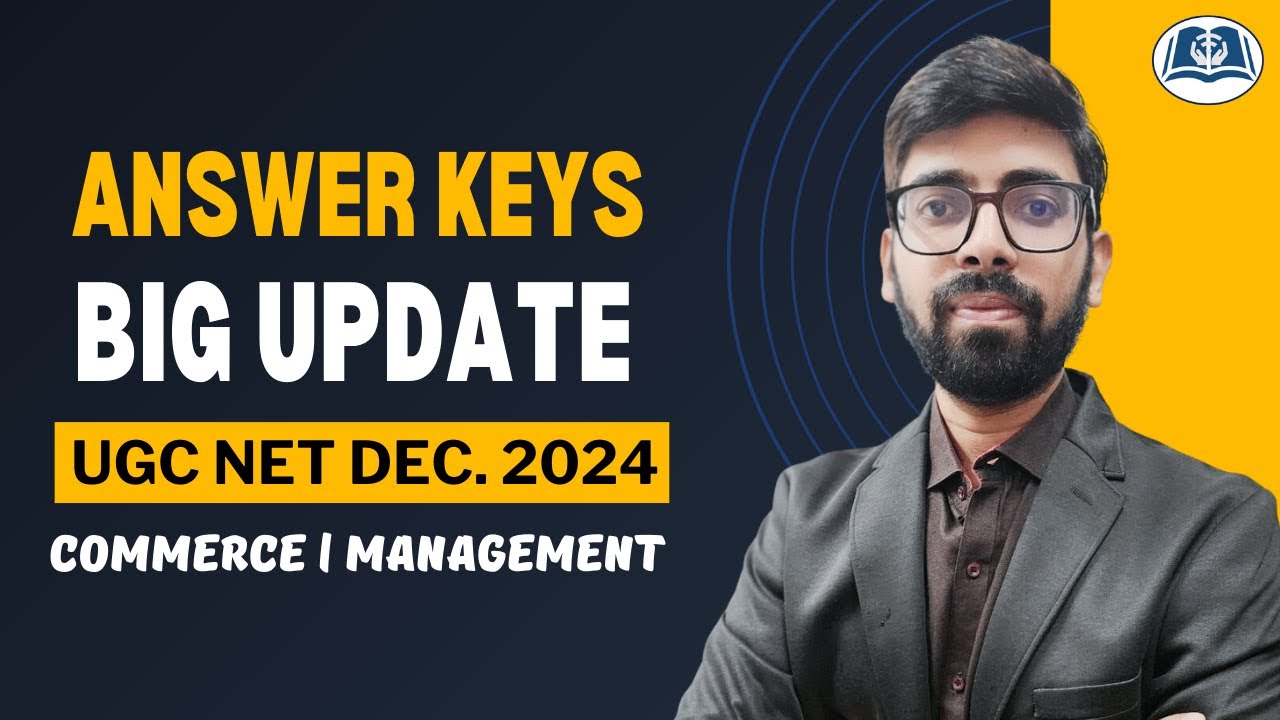UGC NET DEC. 2024 | Answer Keys are Out | Commerce | Management - YouTube