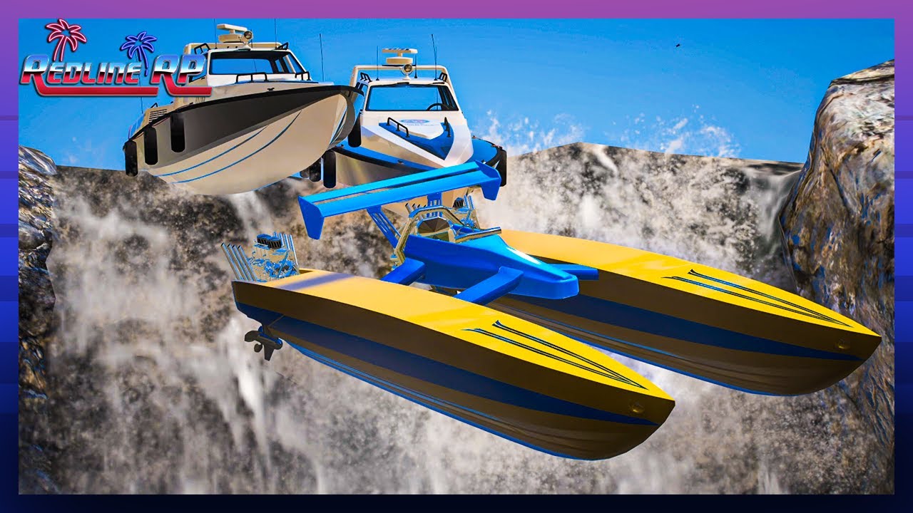 GTA 5 Roleplay - RedlineRP - SUPER FAST SPEED BOAT # 406 - YouTube