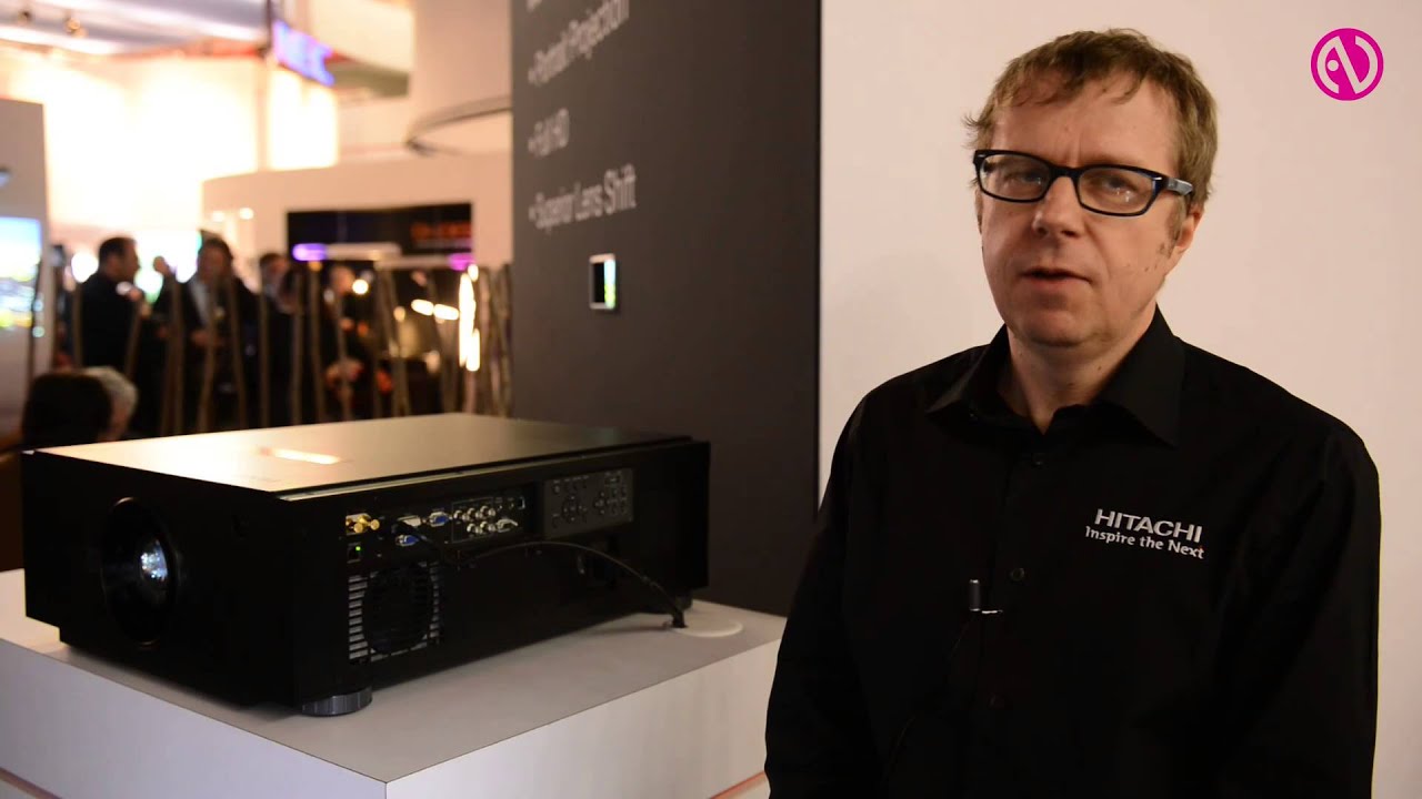 Hitachi previews laser projector - YouTube