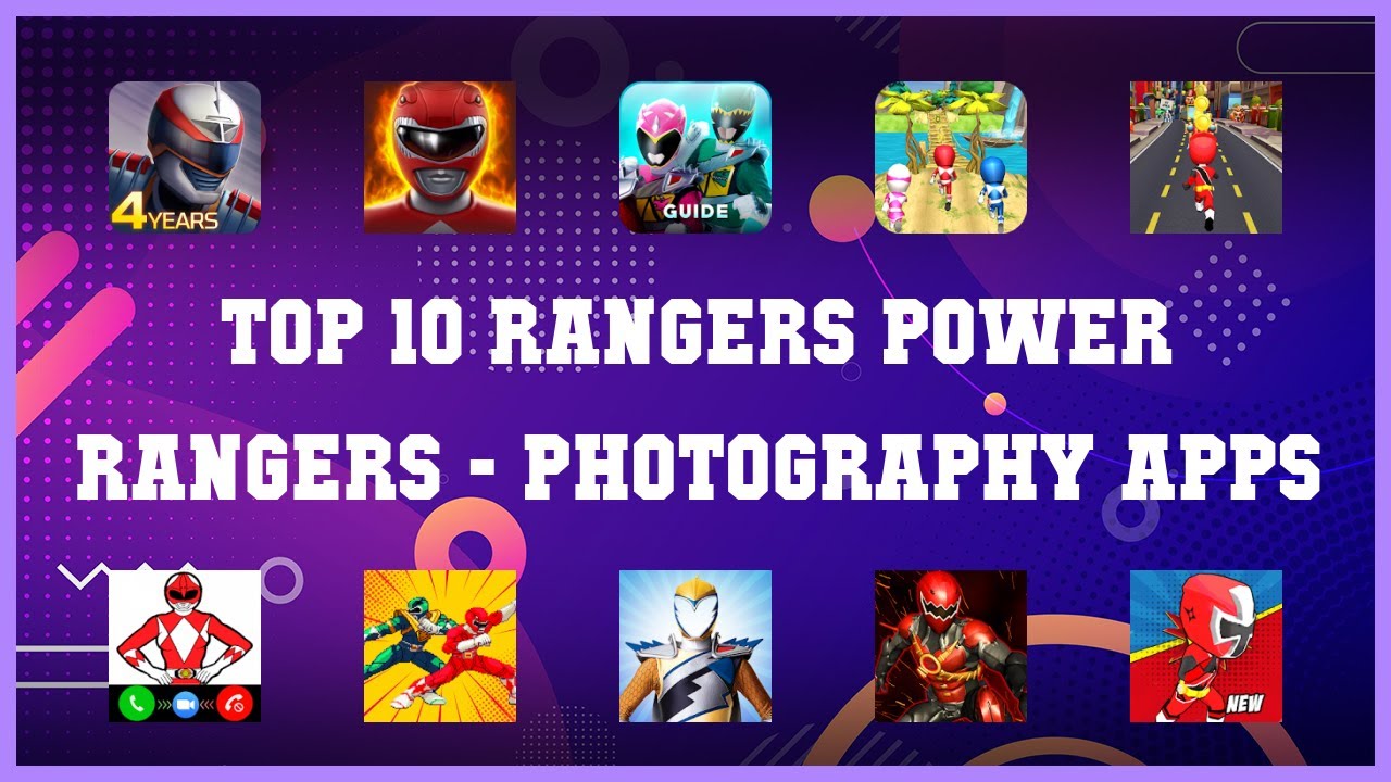 Top 10 Rangers Power Rangers Android Apps - YouTube