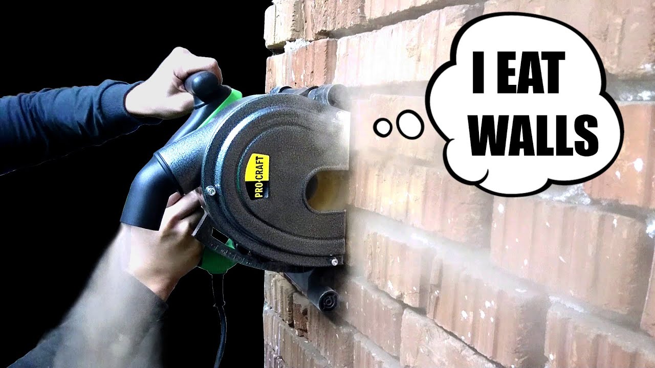 Electric WALL CHASER Machine with Dust Extractor for Cutting Concrete ...