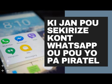 Ki jan pou sekirize WhatsApp ou pou yo pa pirate li?