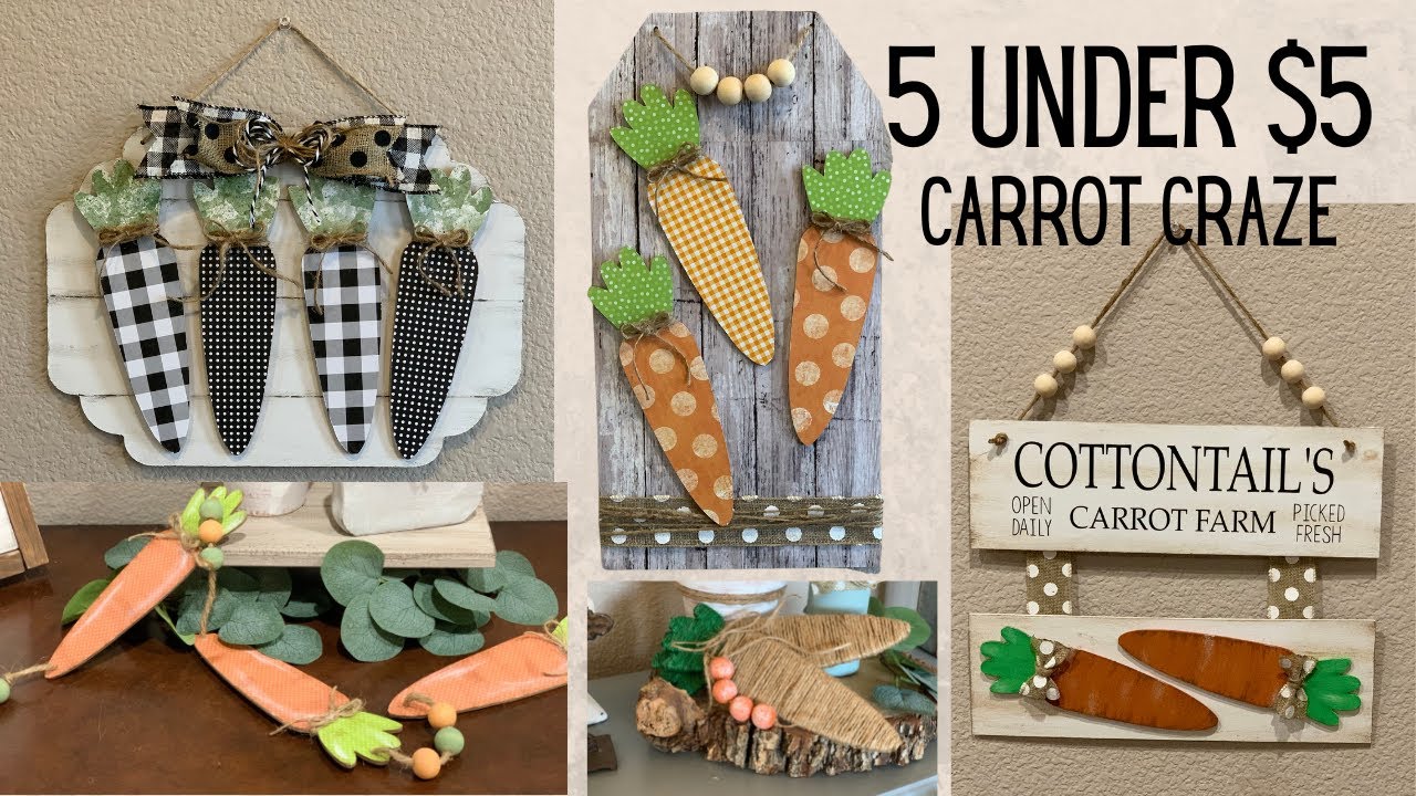 Easter/ Spring Carrot Craze 5 Under $5 - YouTube
