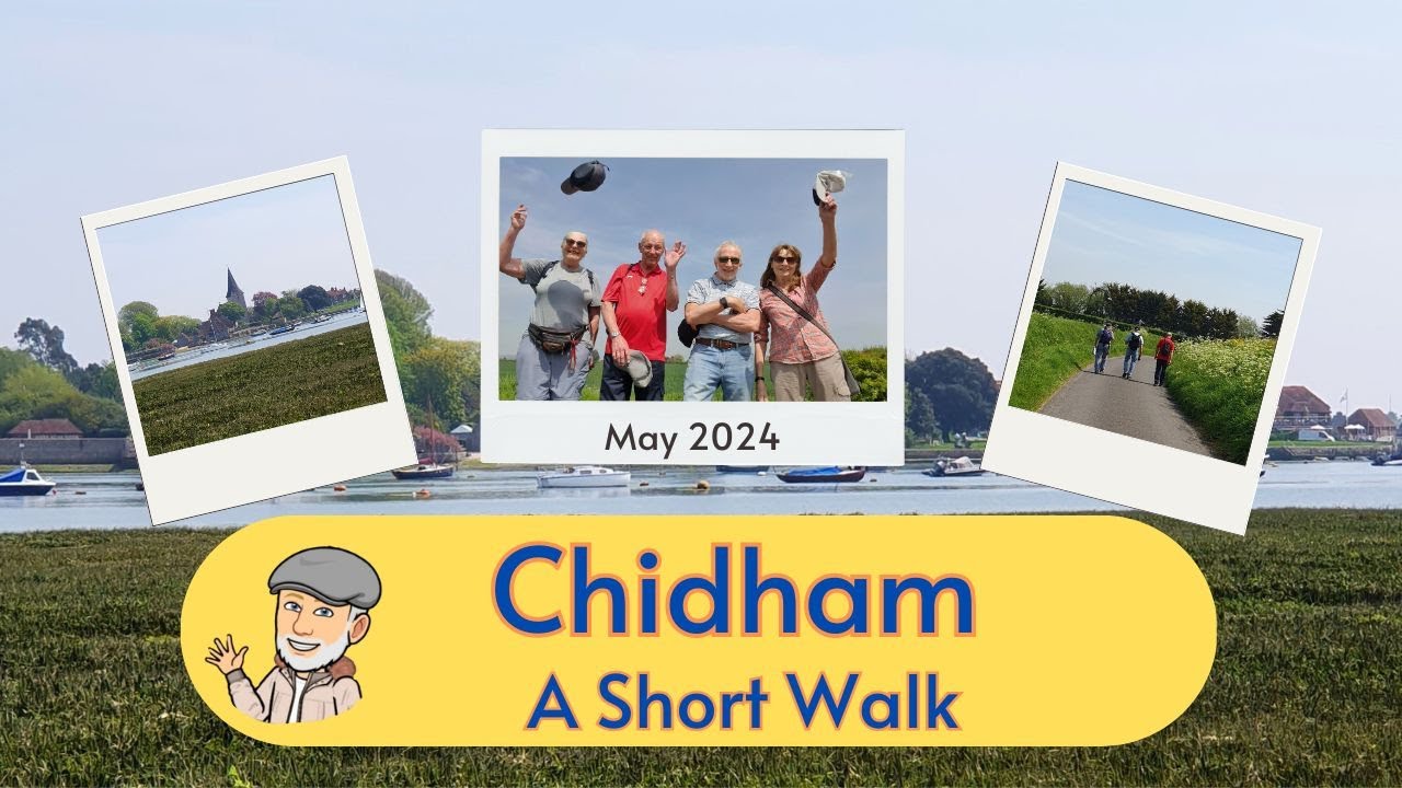 Chidham short walk, with Cynthia, Steve Jean and Kevin - YouTube