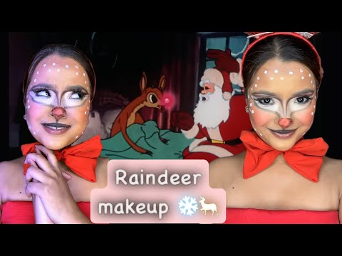 Rudolph The Red-Nosed Reindeer’s Makeup Look TUTORIAL 🦌 ️ - YouTube