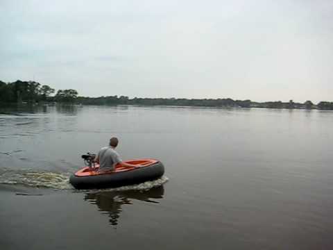 British Seagull on a 6' Toobie Boat - YouTube