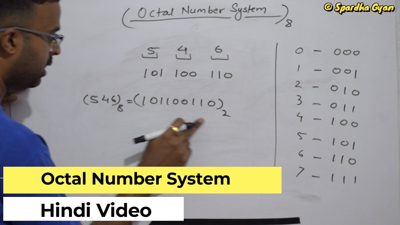 Octal Number System Octal Number System In Hindi Decimal To Octal Octal Number System Octal Number System In Hindi Decimal To Octal