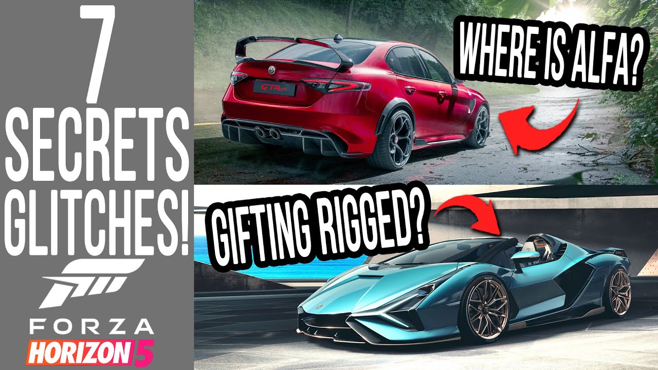 Forza Horizon 5 - 7 Secrets, Glitches & Easter Eggs! WHERE IS ALFA ...