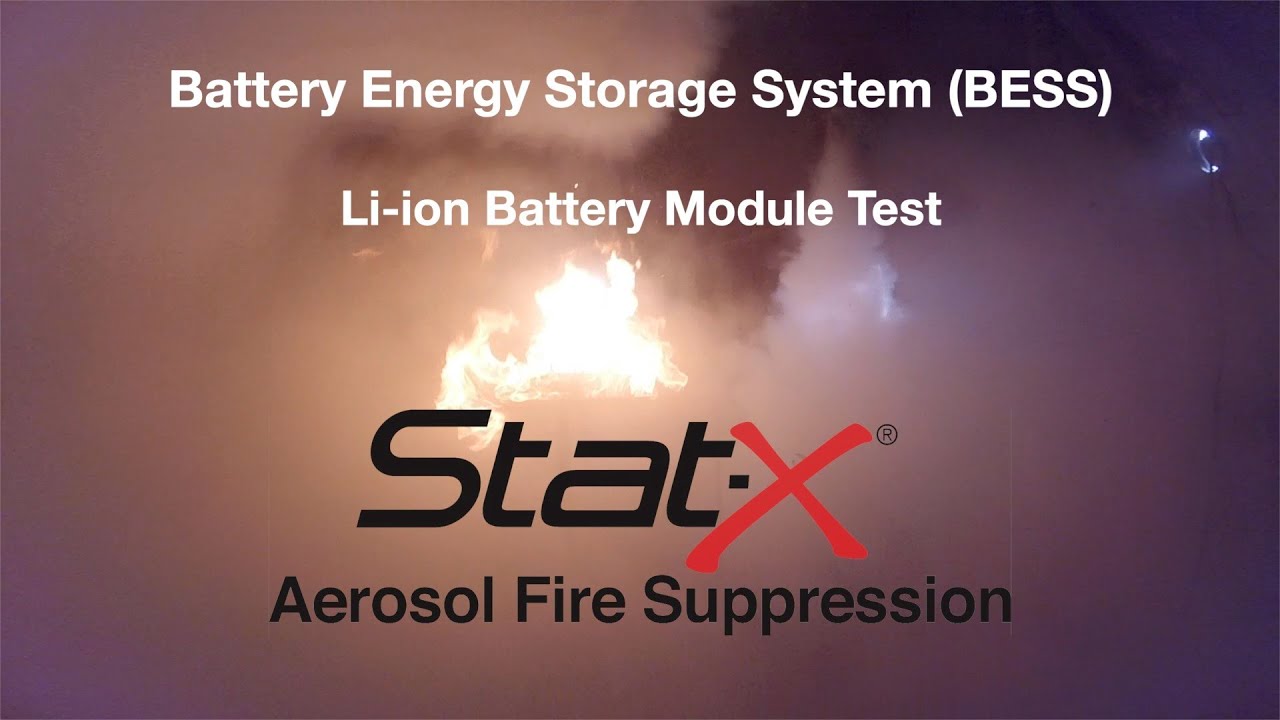 Stat-X® Fire Suppression for ESS and BESS - YouTube