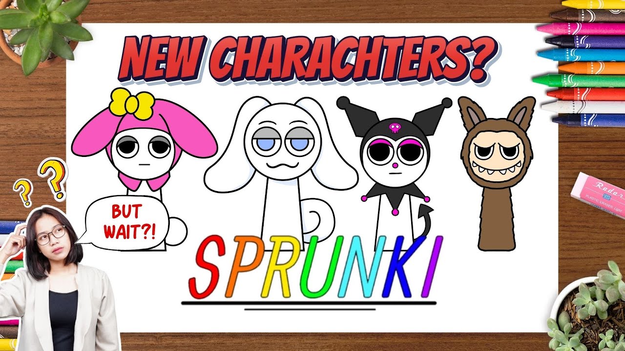 🔴NEW CHARACTERS? I DRAWING INCREDIBOX SPRUNKI x SANRIO CHARACTERS - YouTube