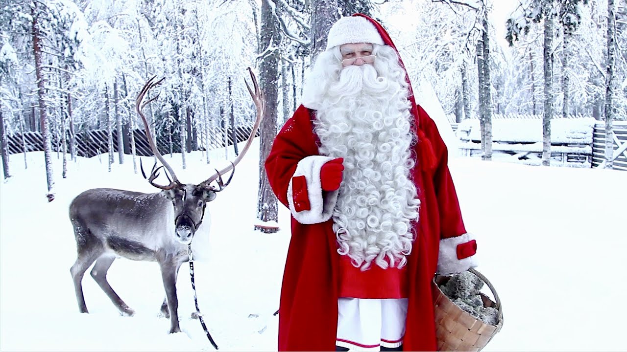 Joulupukin joulutervehdys ennen joulua🎄🦌 Joulupukki ja Joulu Rovaniemi ...
