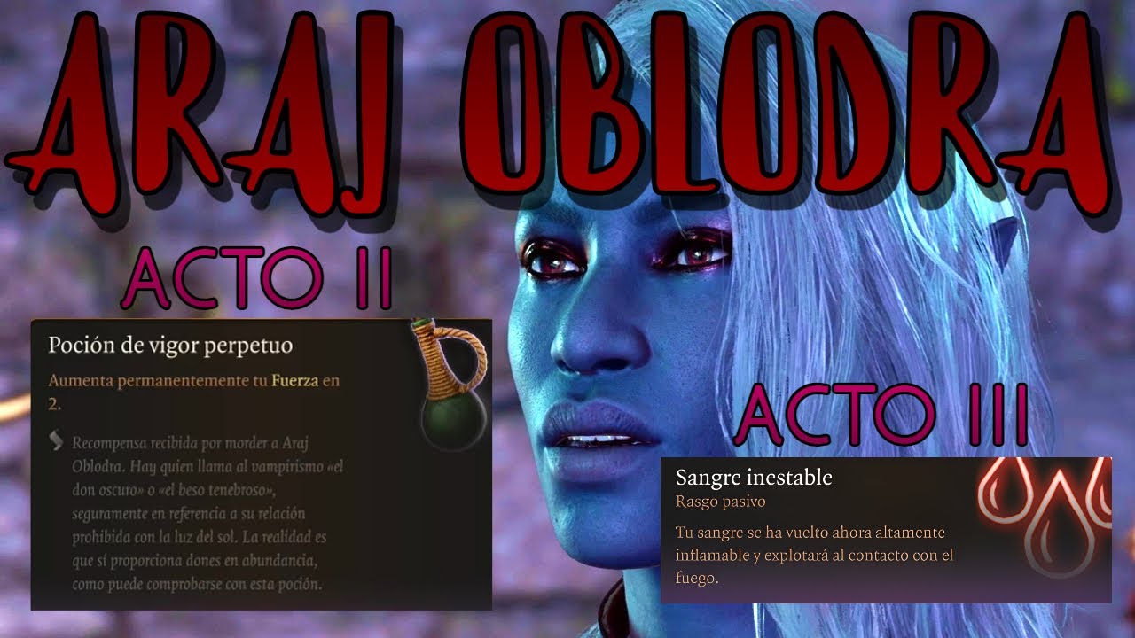 Baldur's Gate 3 (BGIII) | ARAJ OBLODRA: 2 PUNTOS DE FUERZA PERMANENTES ...