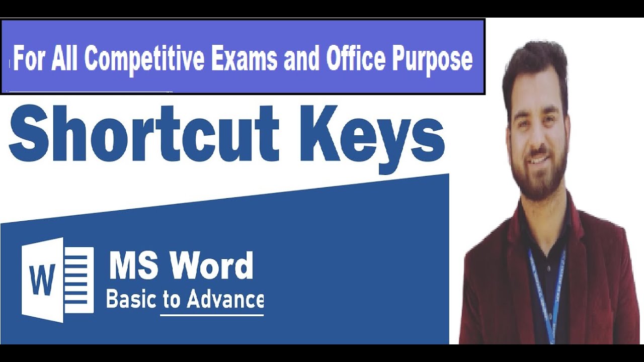 Short Cut Keys of MS Office 2019 for all competitive Exams || Computer ...