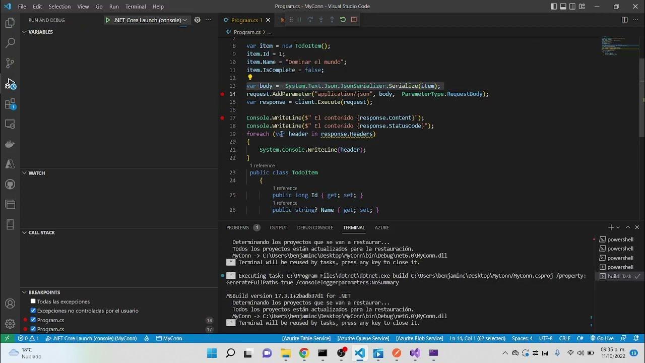 Como mandar un metodo POST con C# y RestSharp y Postman - YouTube