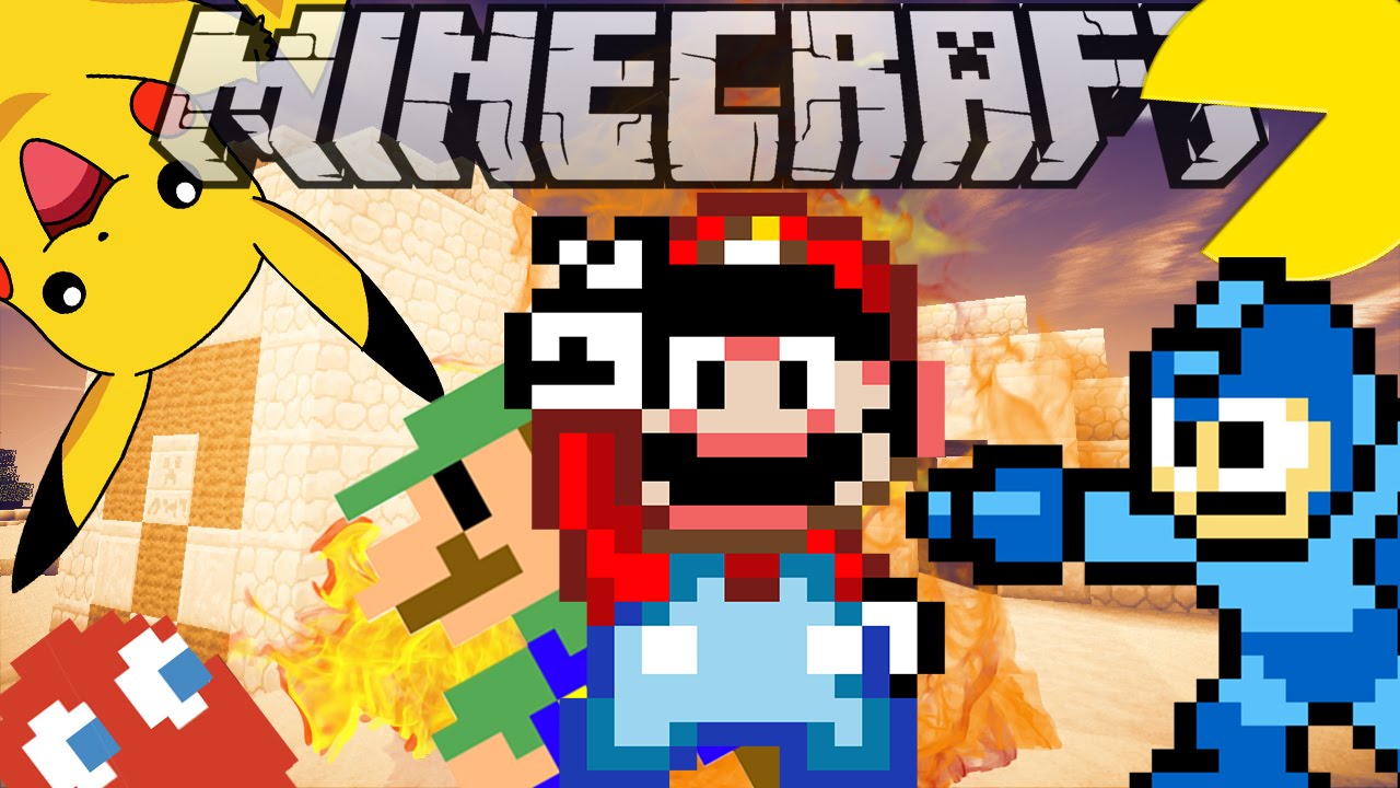 Minecraft mody! MARIO PACMAN POKEMONY?! | CARTOON MOD - YouTube