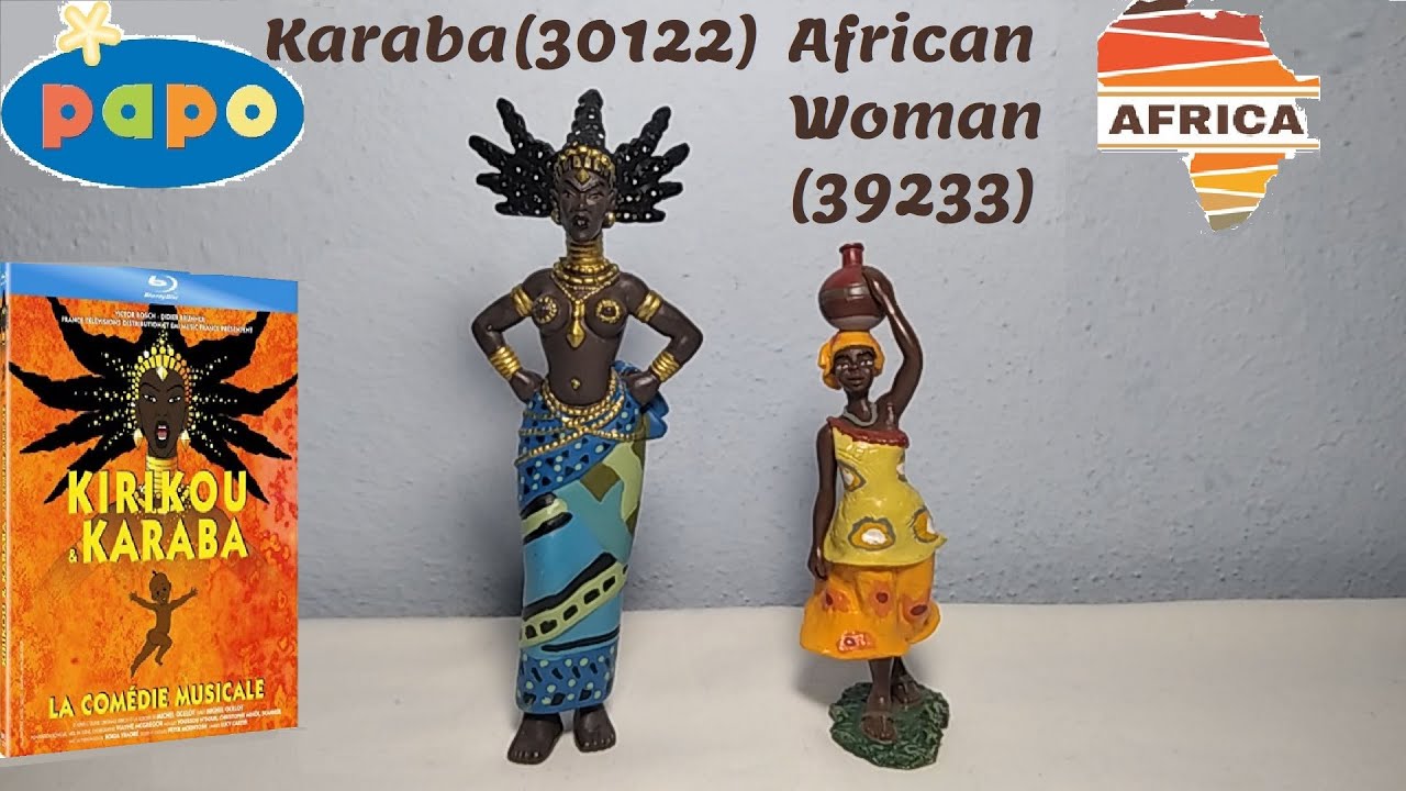 Papo Kirikou Karaba Witch (30122) and African Woman (39233) Figures ...