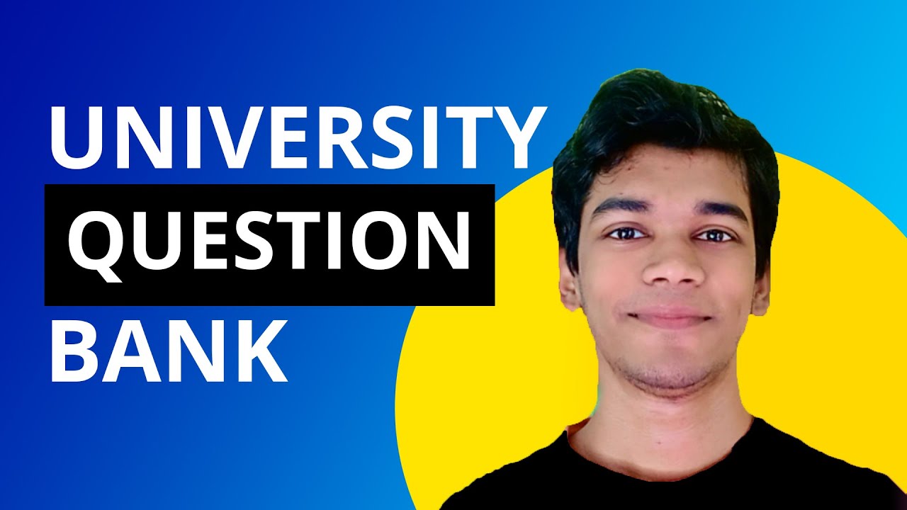 Best Website To Get All University Question Bank - YouTube