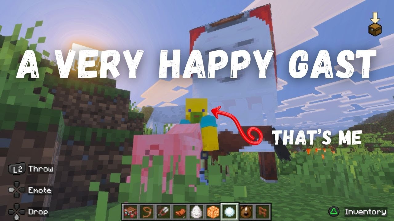 KC Grandpa Hunts Friendly Gast in New Minecraft World - YouTube