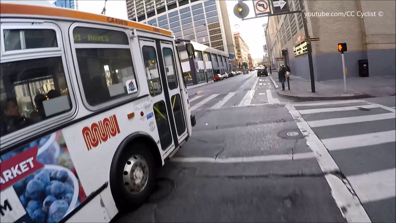 Road Rage SF Muni Bus Driver gives the Middle Finger After Tailgating ...