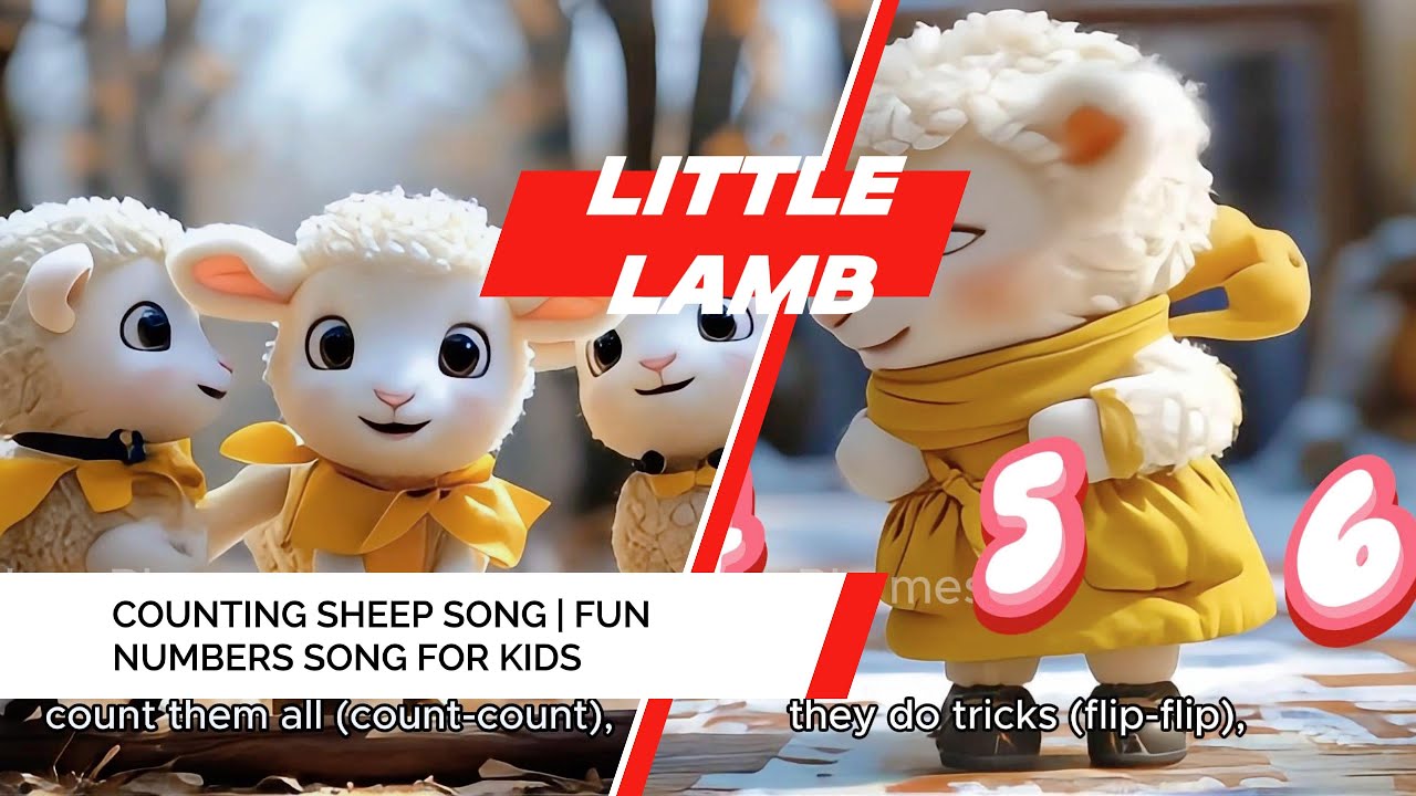 🐑🎶 Counting to 20 with little lamb - Fun Numbers Song for Kids - A ...