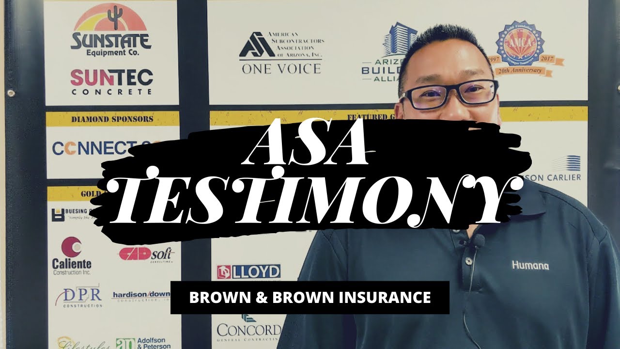 Ben Tobin - Brown & Brown Insurance (ASA Testimony) - YouTube