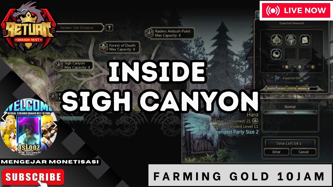 INSIDE FARMING SIGH CANYON #0 - Dragon Nest Return - YouTube